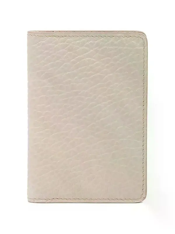 MAISON MARGIELA Grained-leather Card Holder - Neutrals