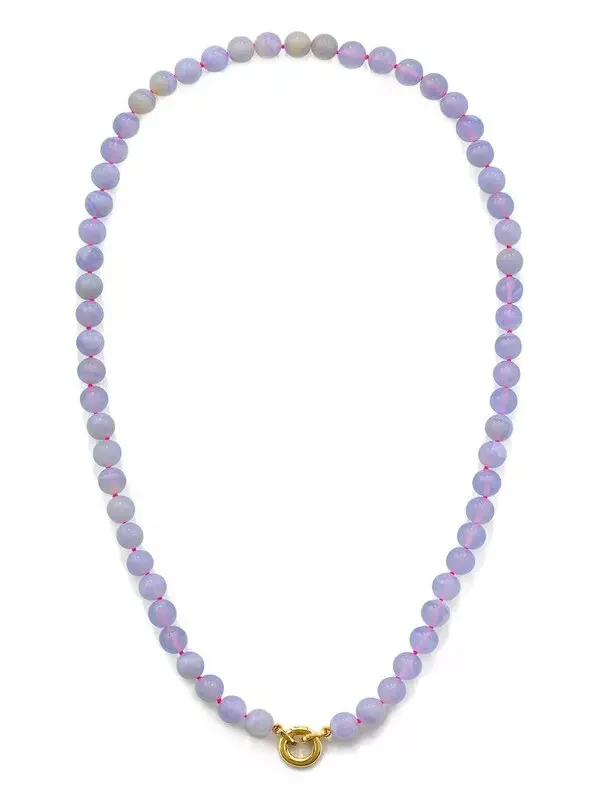 Robinson Pelham 18k Yellow Gold Chalcedony Necklace - Blue