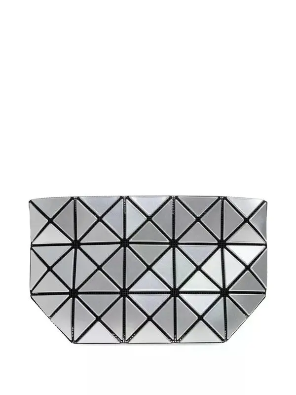Issey Miyake Geometric Clutch - Silver