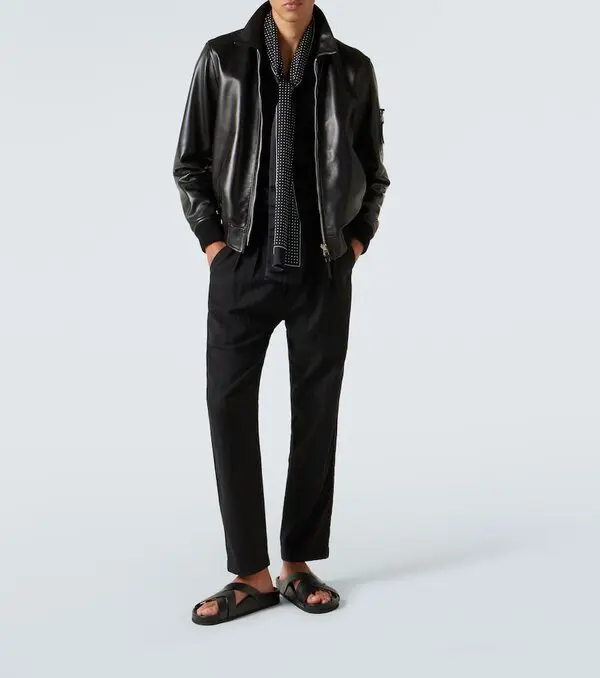 TOM FORD Leather Slides