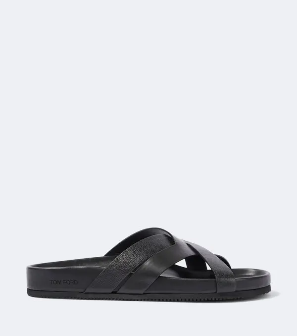 TOM FORD Leather Slides