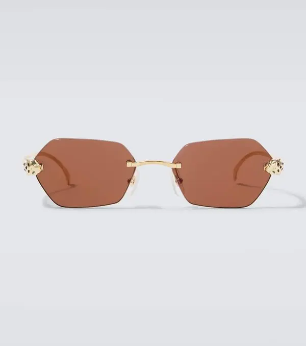CARTIER Panthère De Square Sunglasses - Gold