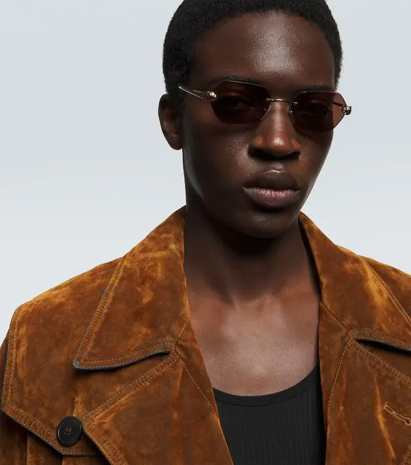 Cartier Panthère De Square Sunglasses - Gold