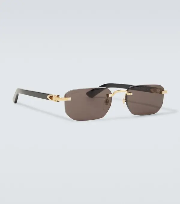 Cartier Signature C Rectangular Sunglasses - Grey