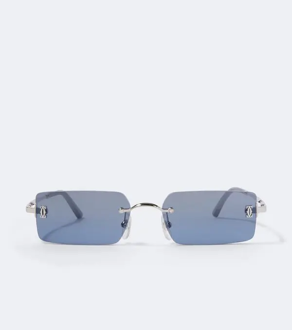 Cartier Rectangular Sunglasses - Silver