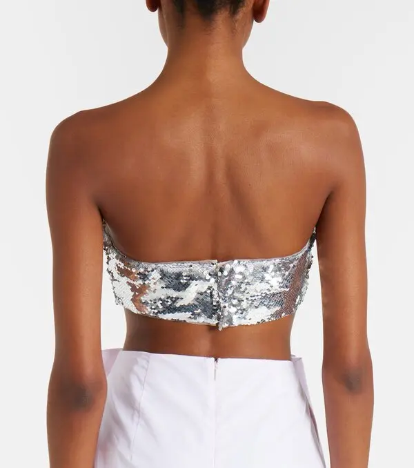 Simone Rocha Sequined Bandeau Top