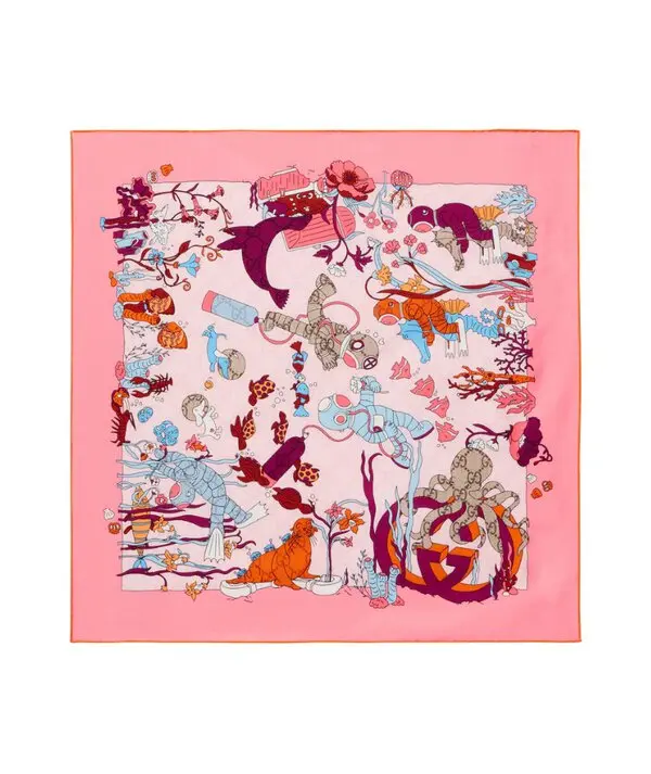 Gucci Silk Twill Scarf - Multicoloured