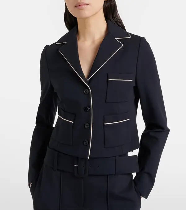 Dorothee Schumacher Cropped Single-breasted Blazer