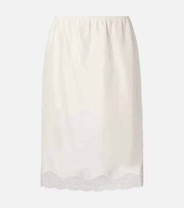 Dorothee Schumacher Silk Midi Skirt - White