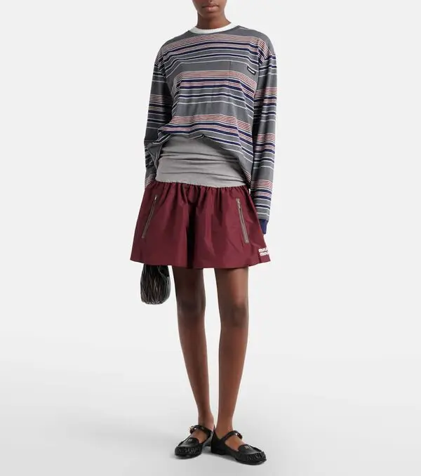 Miu Miu Technical Miniskirt