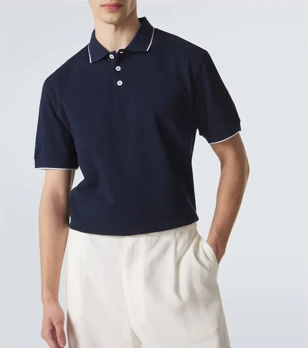 Giorgio Armani Cotton Piqué Polo Shirt