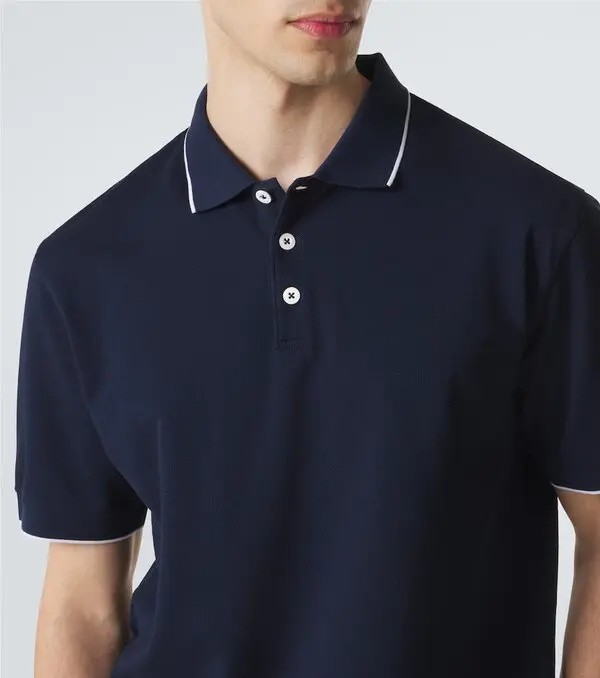 Giorgio Armani Cotton Piqué Polo Shirt