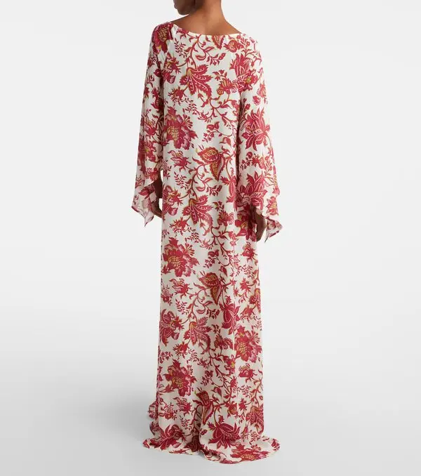 Etro Floral Maxi Dress - White