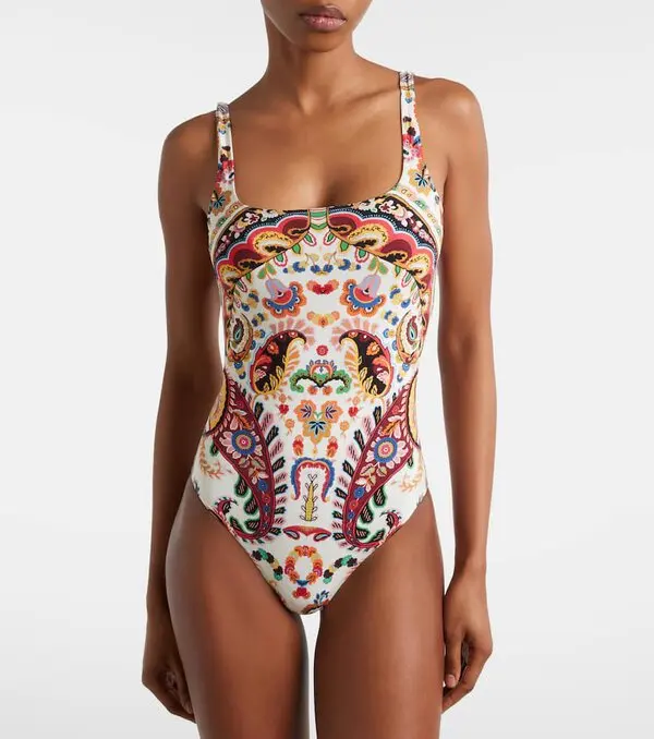 Etro Paisley Print Swimsuit