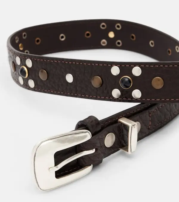 LEMAIRE Studded Leather Belt