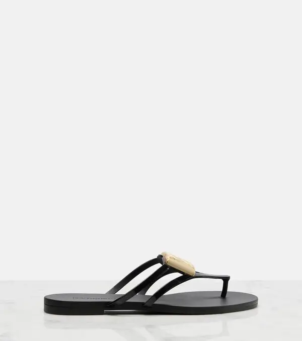 Dolce & Gabbana Thong Sandals - Black