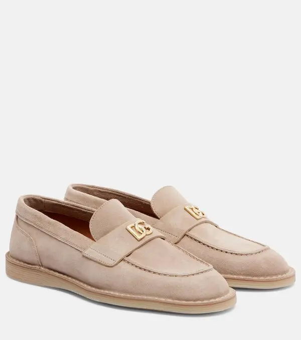 Dolce & Gabbana Suede Loafers - Beige