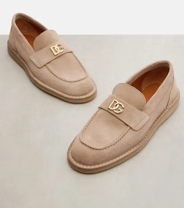 Dolce & Gabbana Suede Loafers - Beige