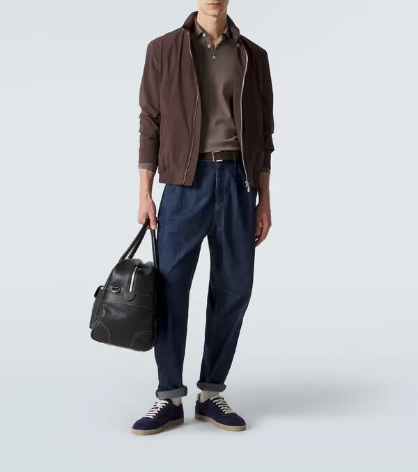 Brunello Cucinelli Pleated Tapered Jeans