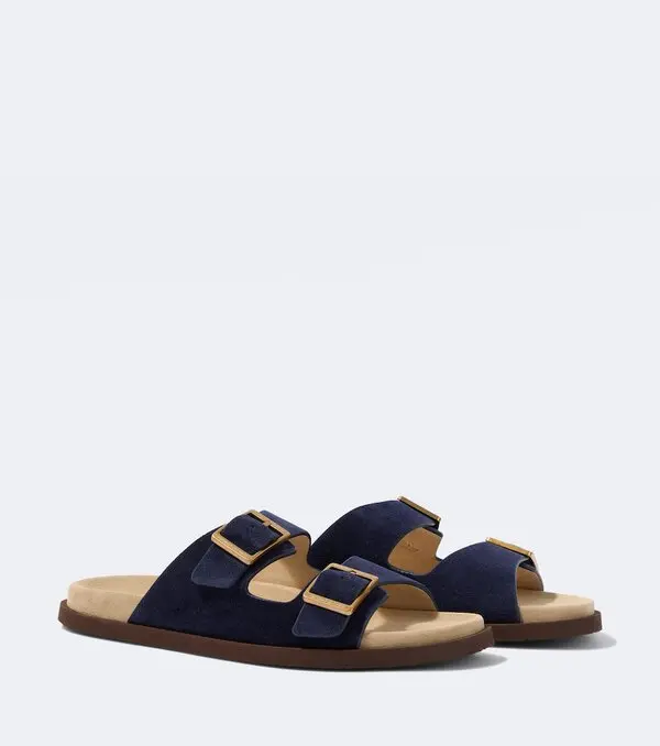 Brunello Cucinelli Suede Sandals - Blue