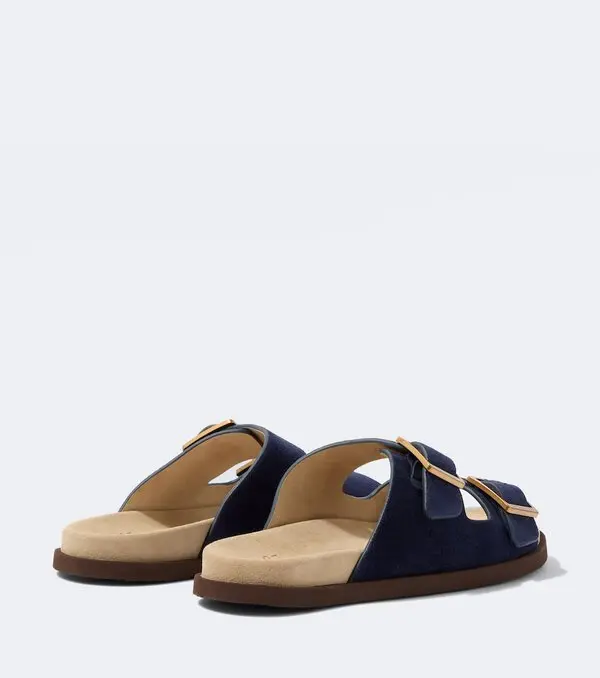 Brunello Cucinelli Suede Sandals - Blue