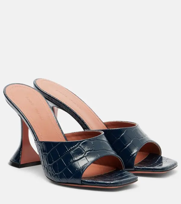 Amina Muaddi Lupita Mules - Blue