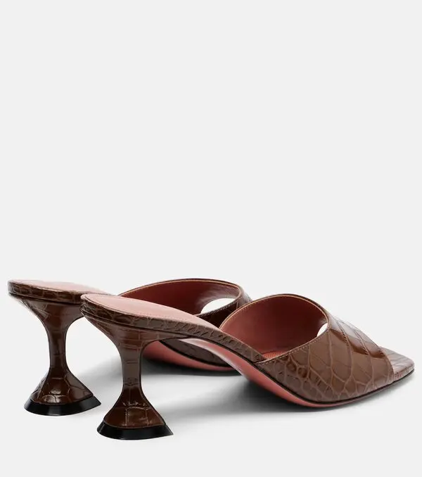 Amina Muaddi Lupita Mules - Brown