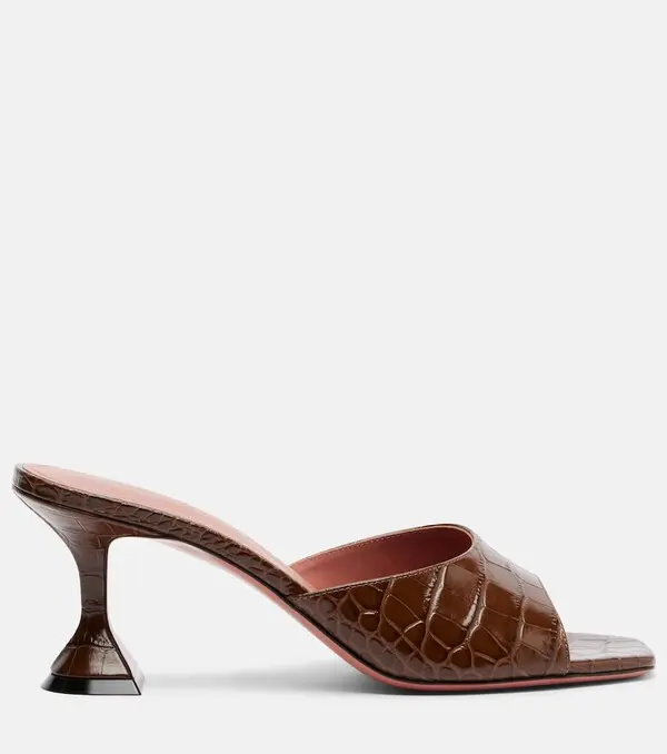 Amina Muaddi Lupita Mules - Brown