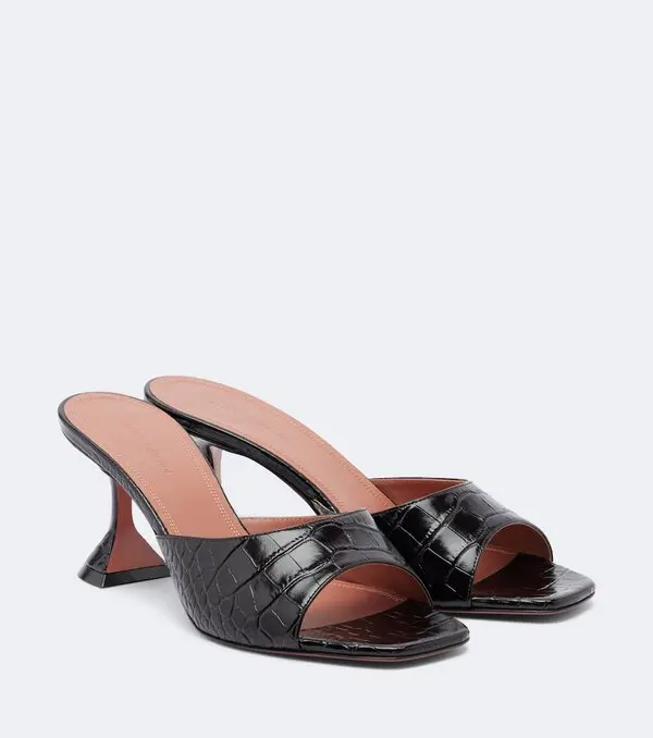Amina Muaddi Lupita Mules - Brown