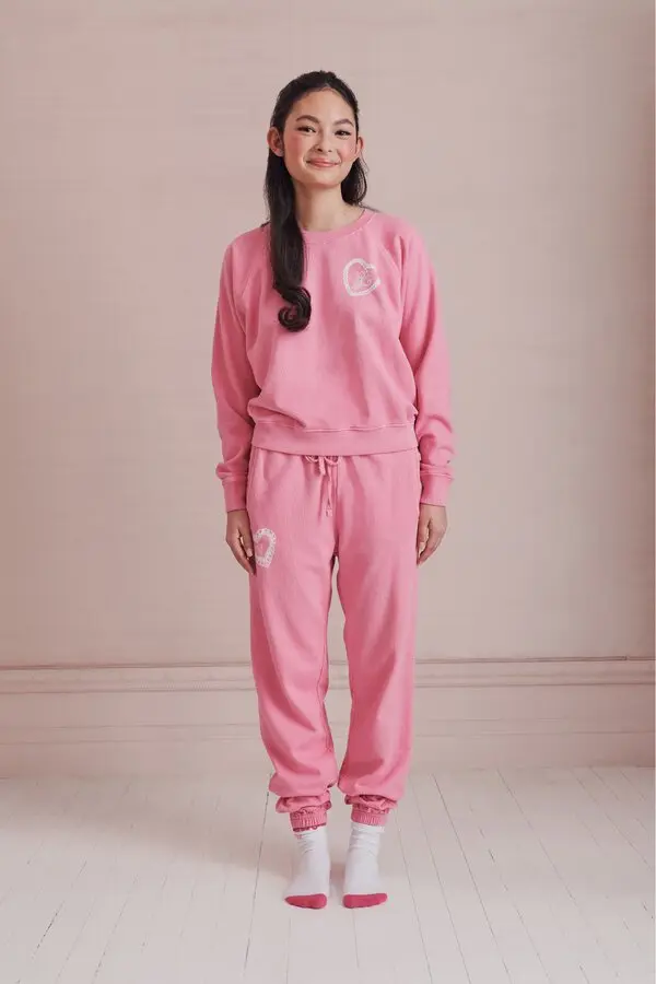 LoveShackFancy X Roller Rabbit Vintage Valentine Classic Jogger