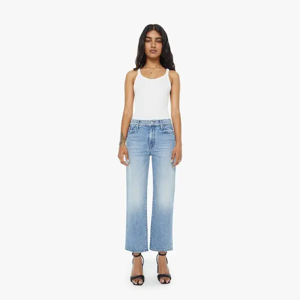 MOTHER Petites Lil Kick It Ankle Jeans - Blue