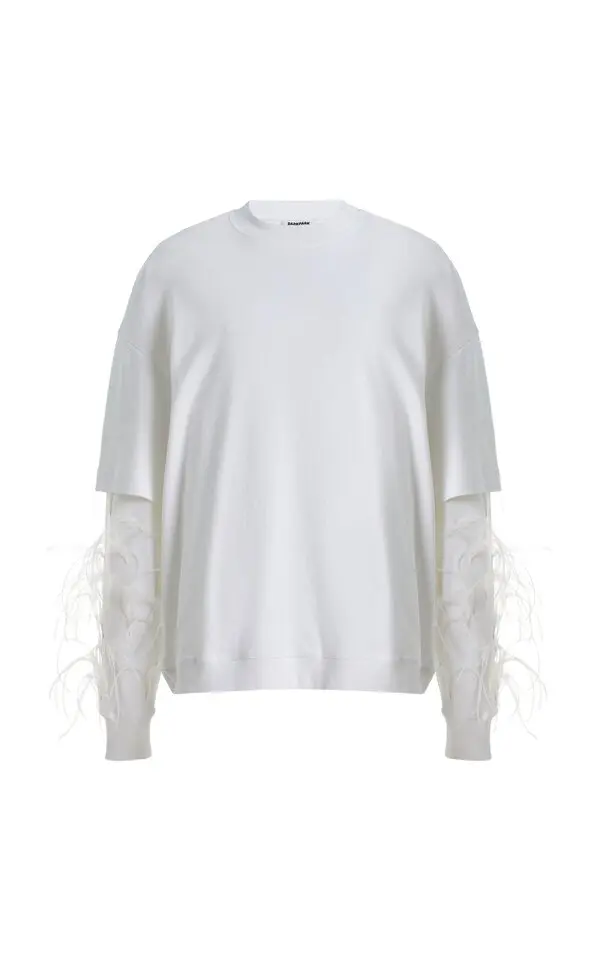 DARKPARK Troy Double-sleeve Cotton Tee - White