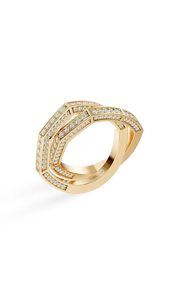 KAT LIU Identité Duo Diamond Ring