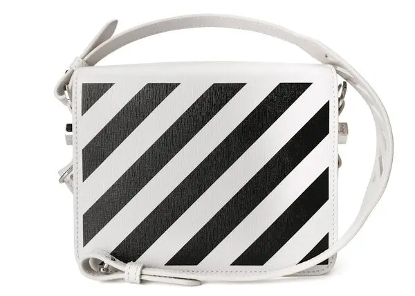 Off-White Diag Flap Bag - White