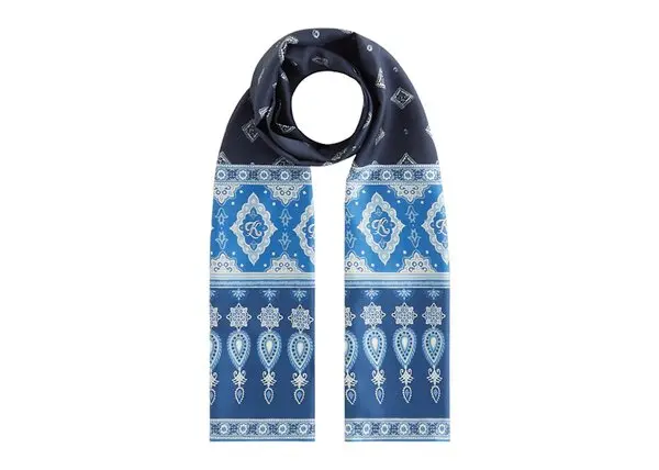 Kith Paisley Printed Silk Scarf - Nocturnal