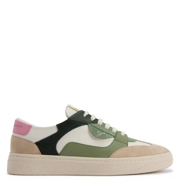 GIUSEPPE ZANOTTI Color-block Low-top Sneakers - Ivory