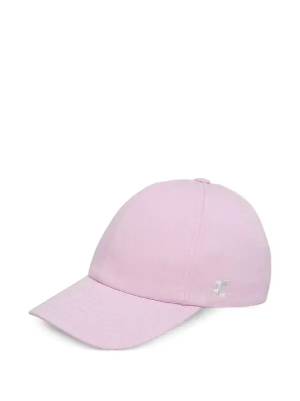 COURREGES Signature Cotton Cap - Pink