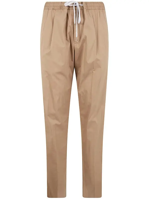 PT TORINO Soft Popeline Regular Trousers