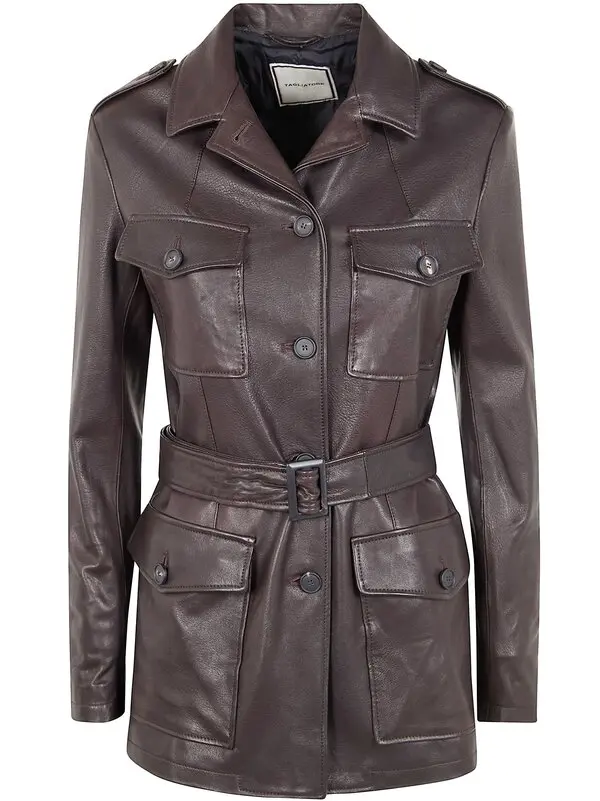 Tagliatore Clea Lamb Leather Jacket