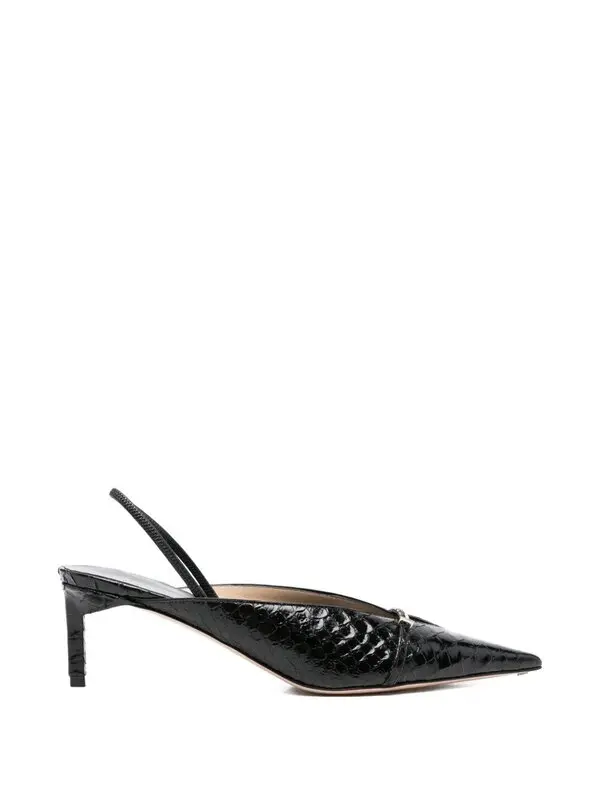 TOM FORD Printed Python Slingbacks