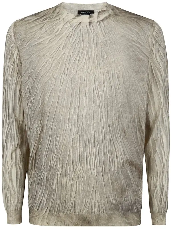 Avant Toi Flaubert Crumpled Pullover - Brown