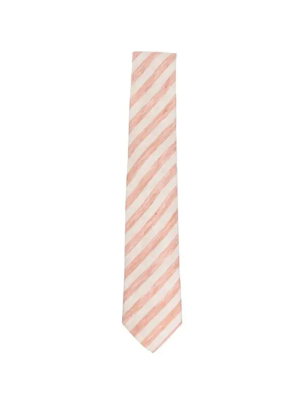 Tagliatore Linen Neck Tie - Yellow