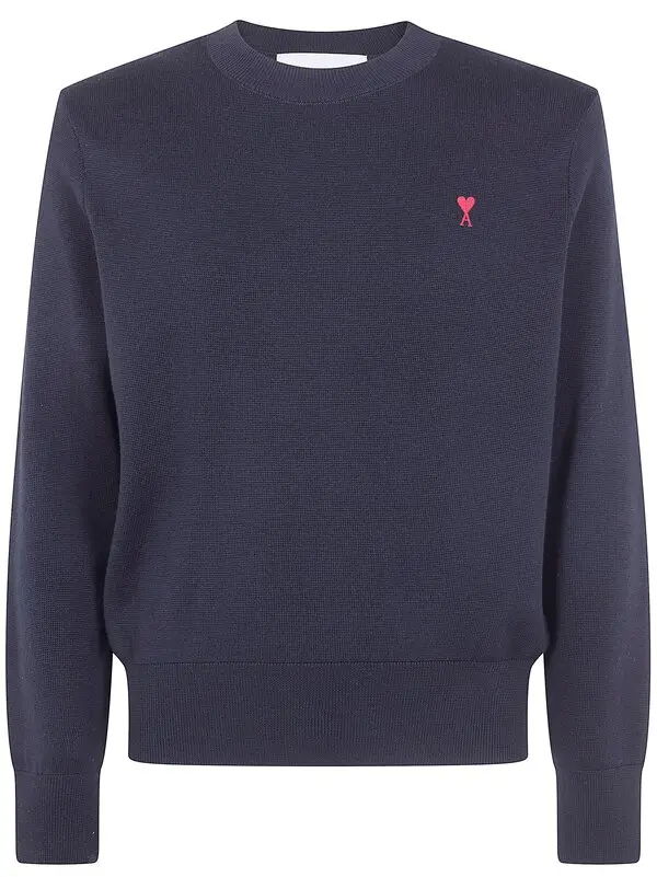 AMI Paris Crewneck Sweater - Black