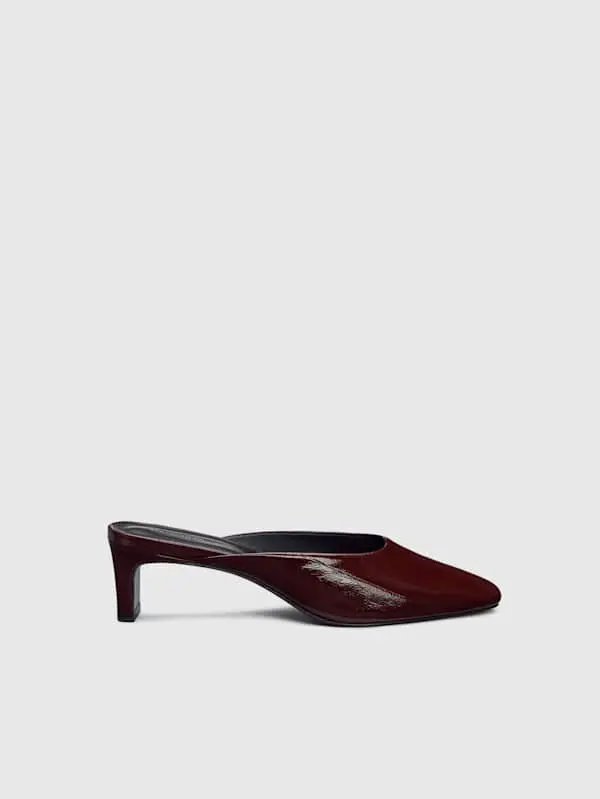 REFORMATION Inez Heeled Mule - Red