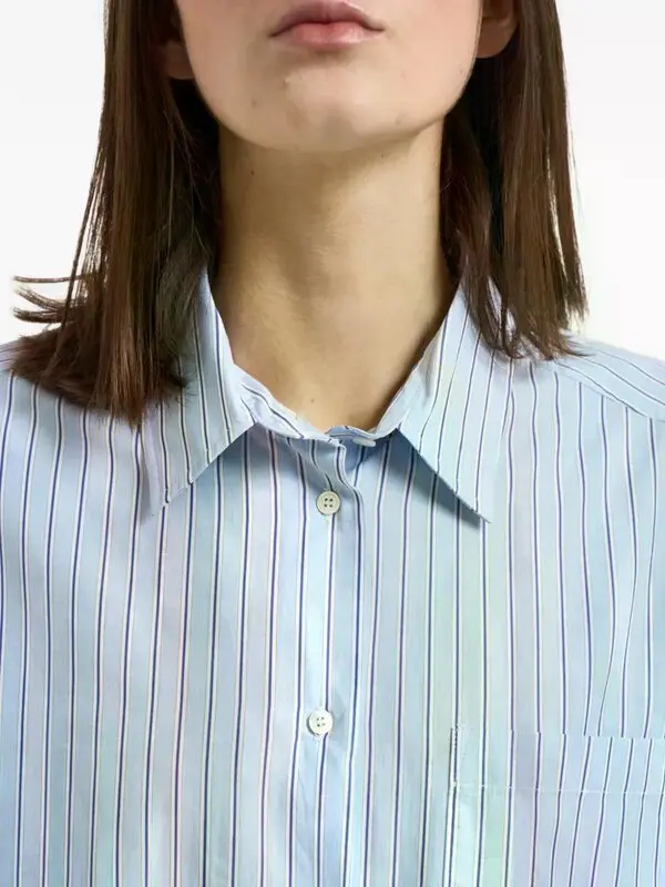 Max Mara Striped Buttoned Shirt
