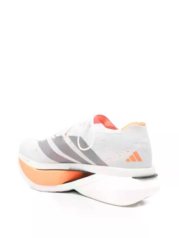 Adidas Adizero Prime X3 Strung Lace-up Sneakers - Grey