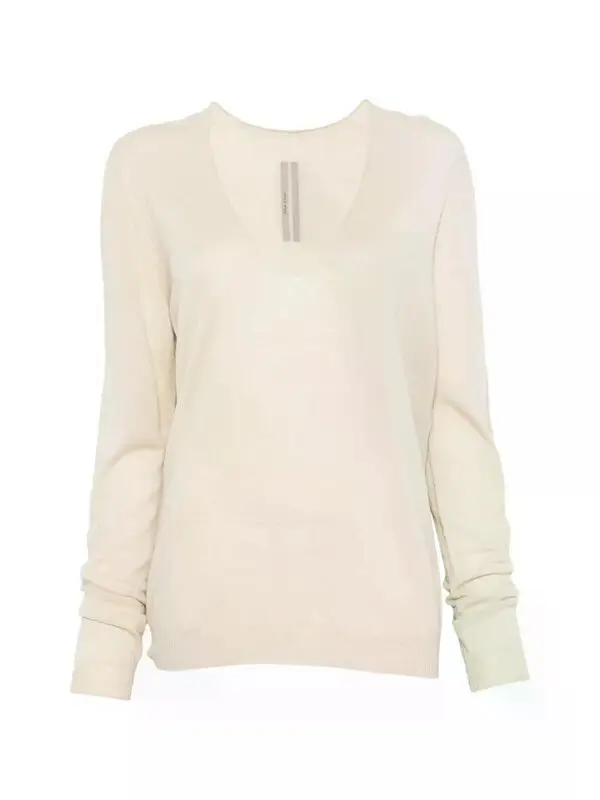 Rick Owens V-neck Long Sleeve Sweater