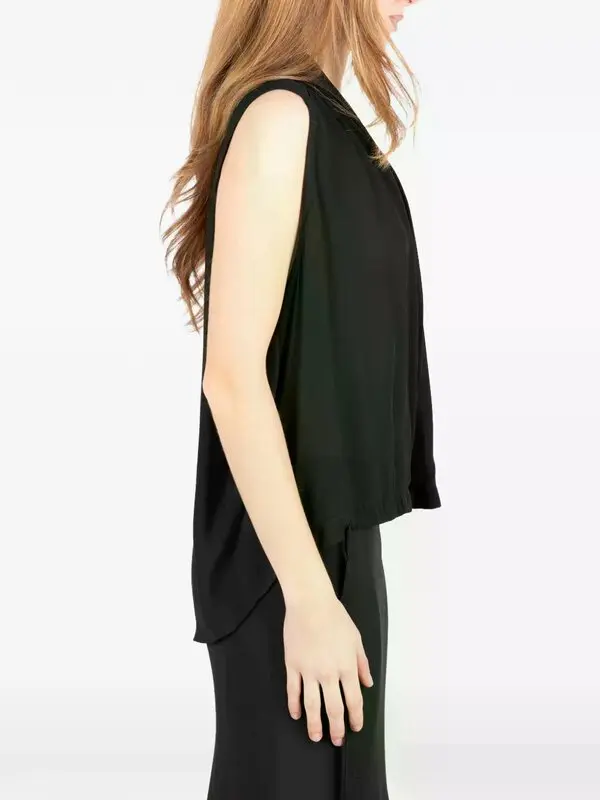 SOCIETE ANONYME April Draped Sleeveless Top - Black