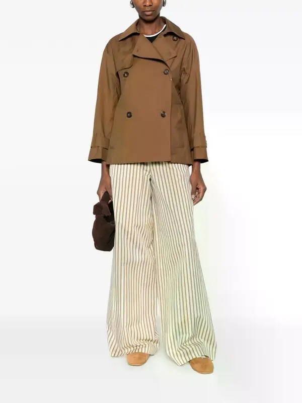 Max Mara Striped Wide Leg Trousers
