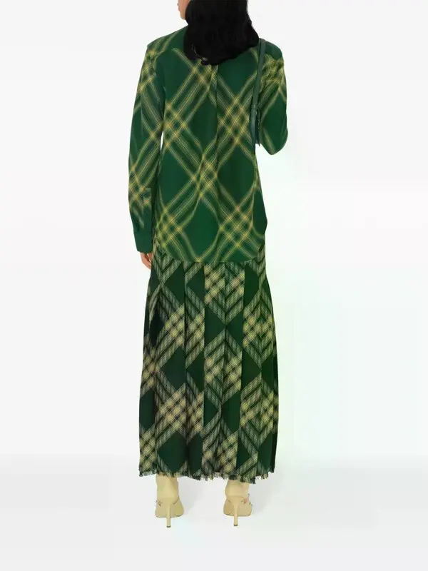 Burberry Check-pattern Wool Shirt